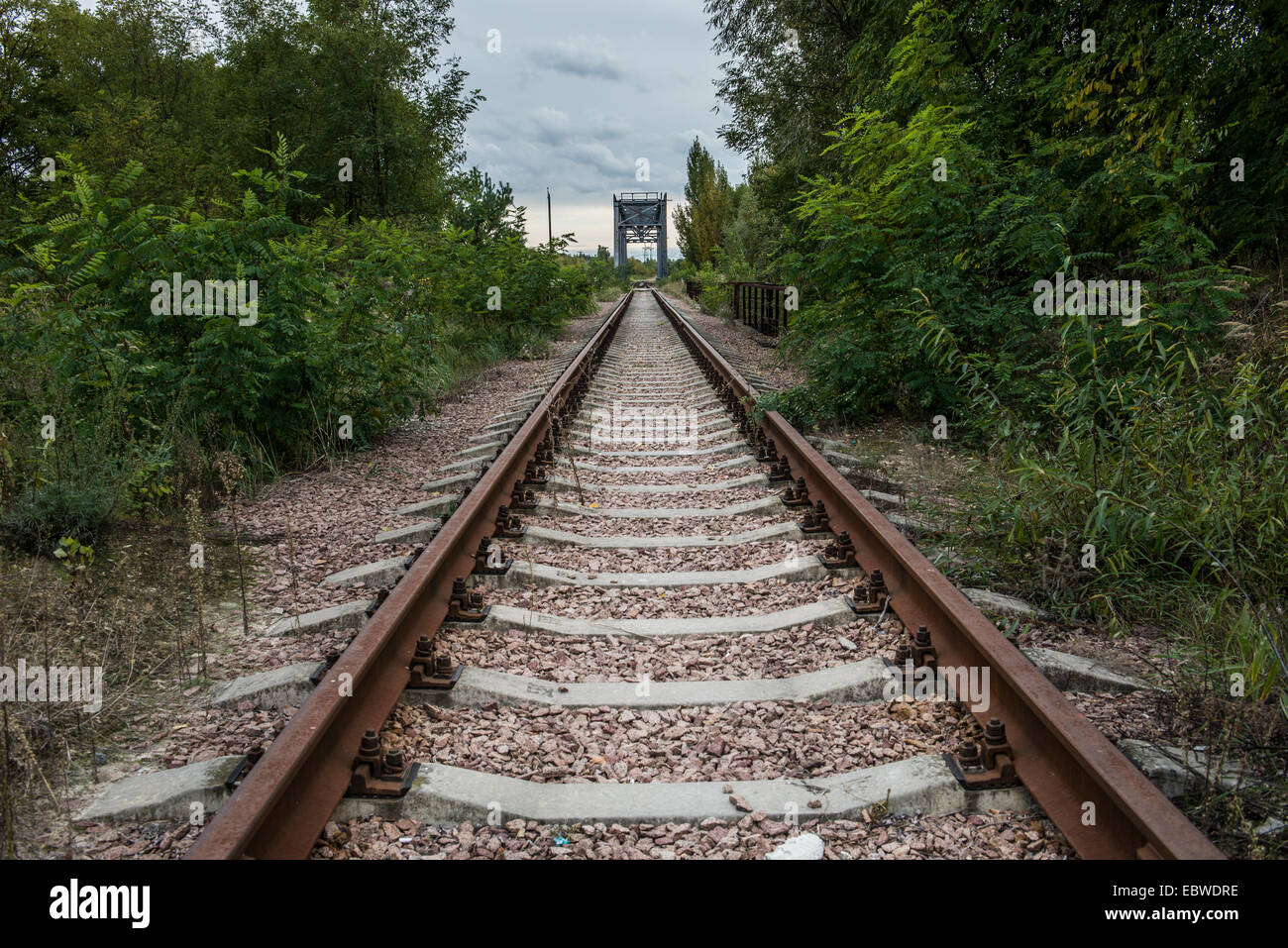 railway tracks near Chernobyl Nuclear Power Plant , Chernobyl Exclusion ...