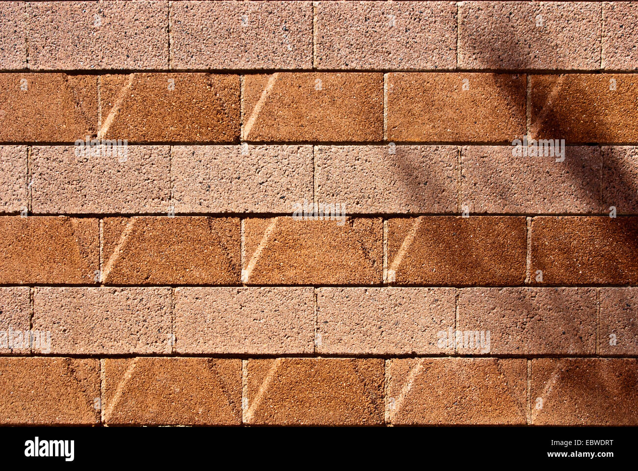 Colorful block wall with pattern Stock Photo - Alamy