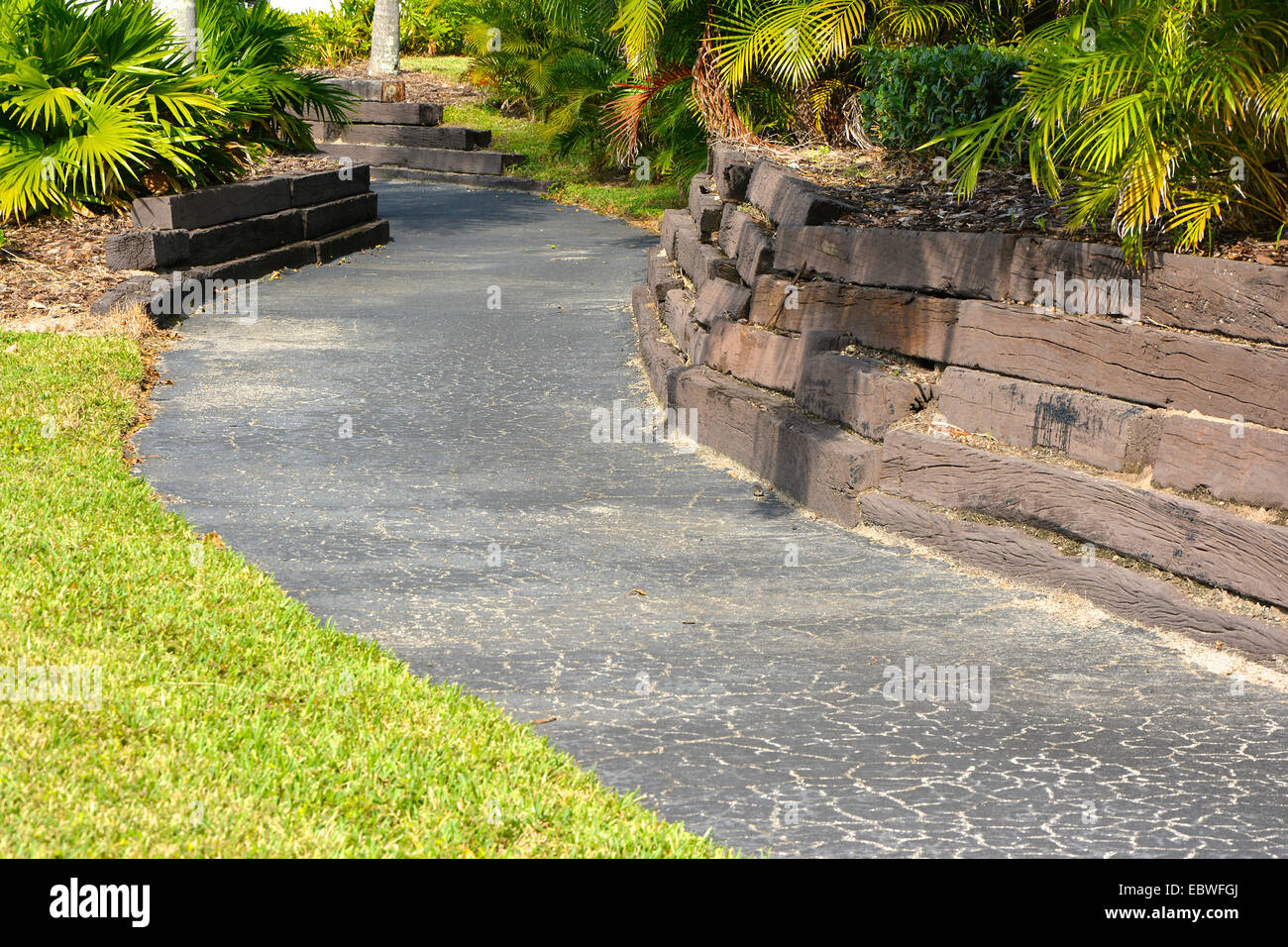 The Pathway A tropical garden pathway Stock Photo - Alamy