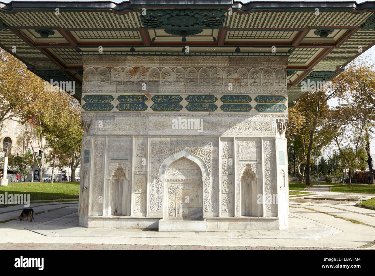 Tophane Fountain water fountain built by Ottoman sultan Mahmud I Stock ...