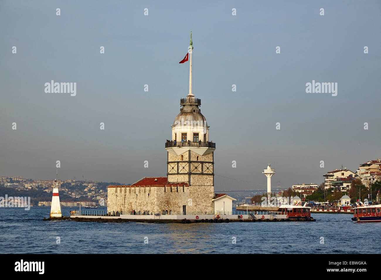 Leander's Tower an islet in the Bosphorus strait Stock Photo - Alamy