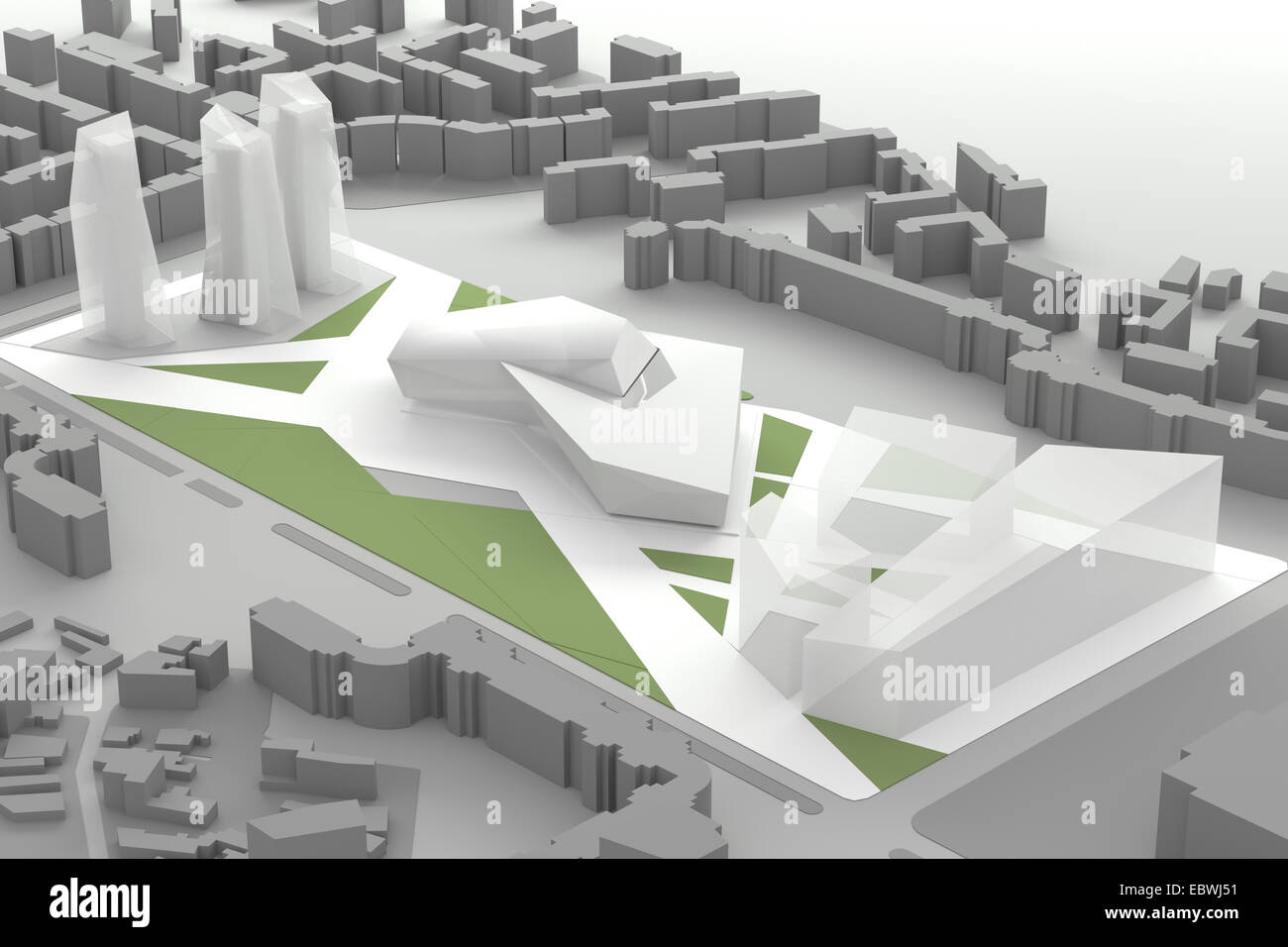 Architectural 3d skyscraper model hi-res stock photography and images ...