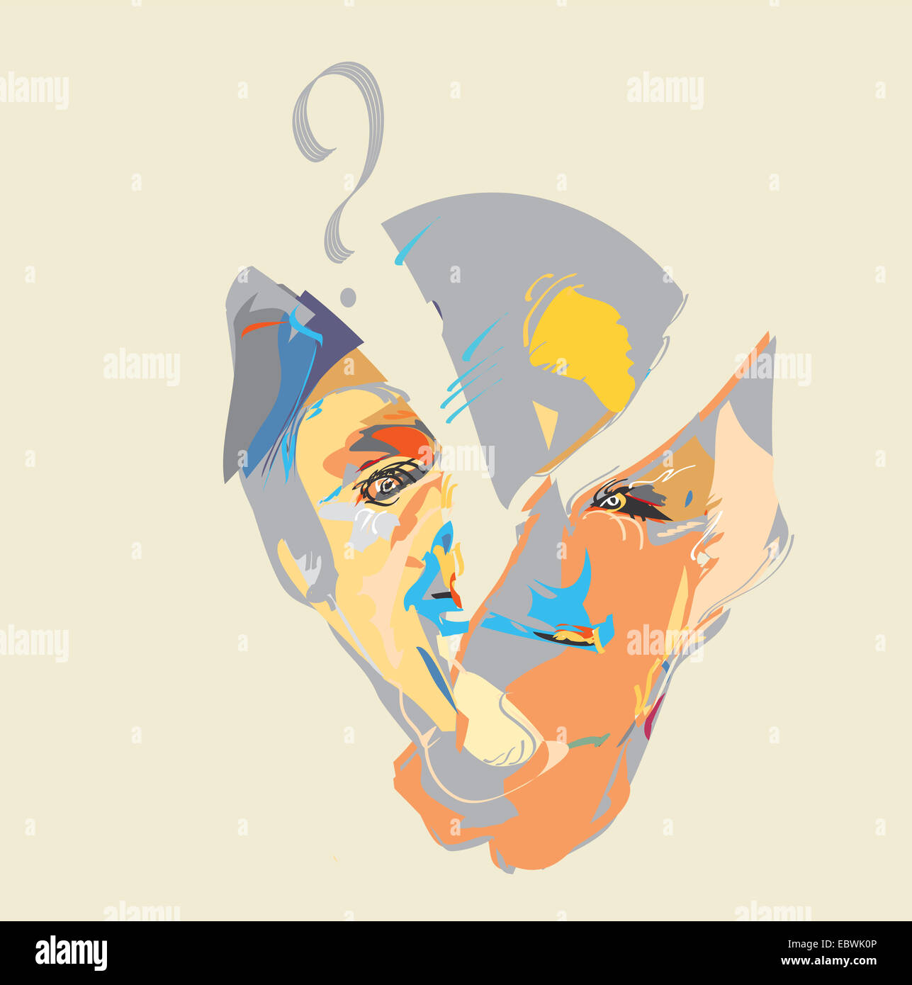 Head and Question Stock Photo - Alamy
