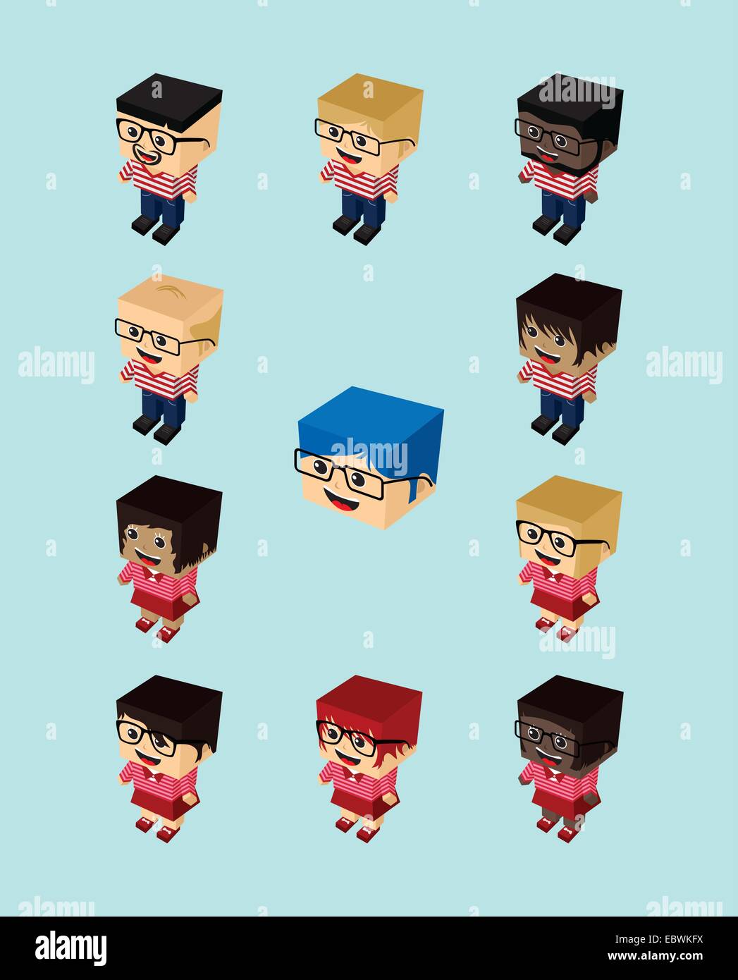 cartoon character art Stock Vector Image & Art - Alamy