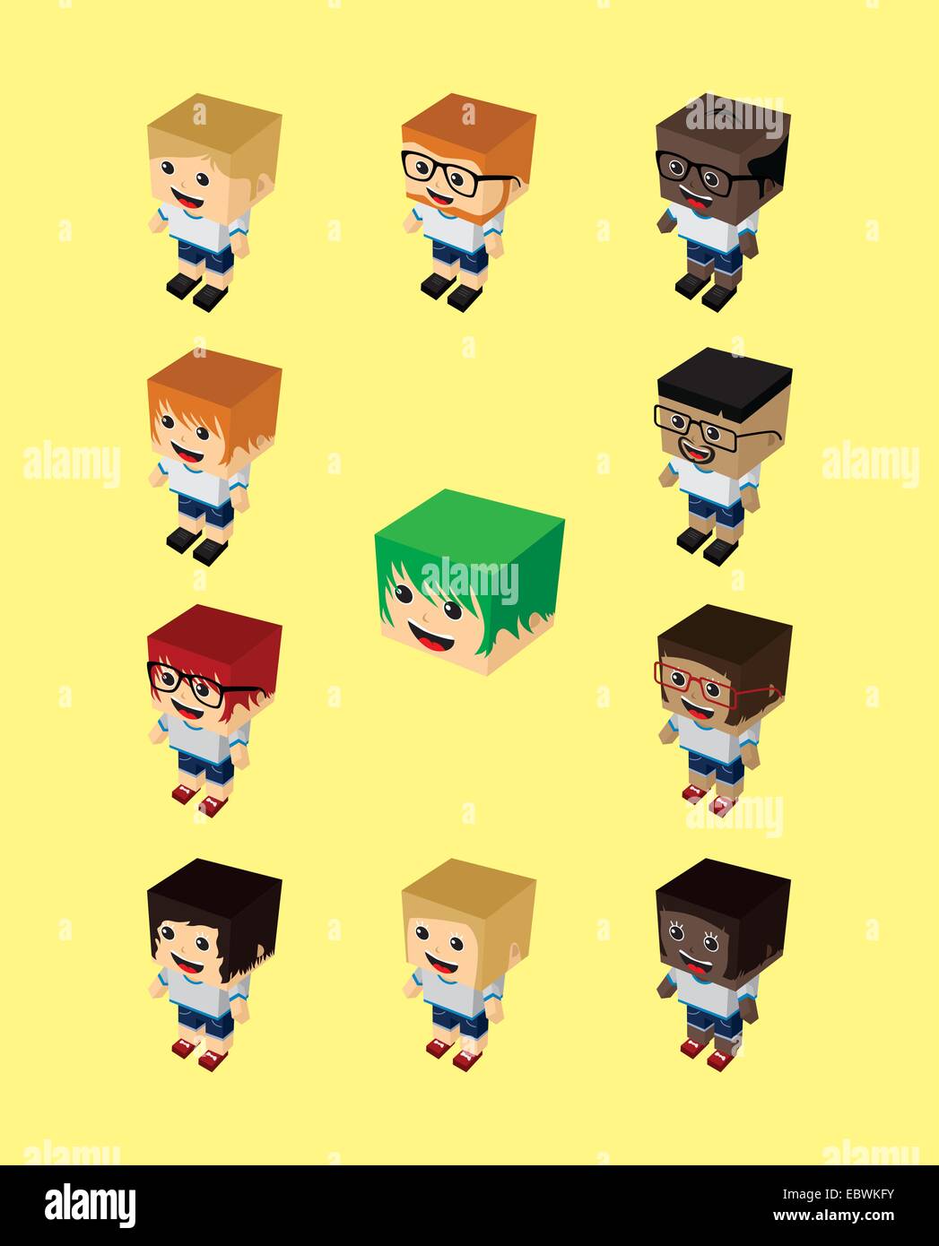 cartoon character art Stock Vector Image & Art - Alamy