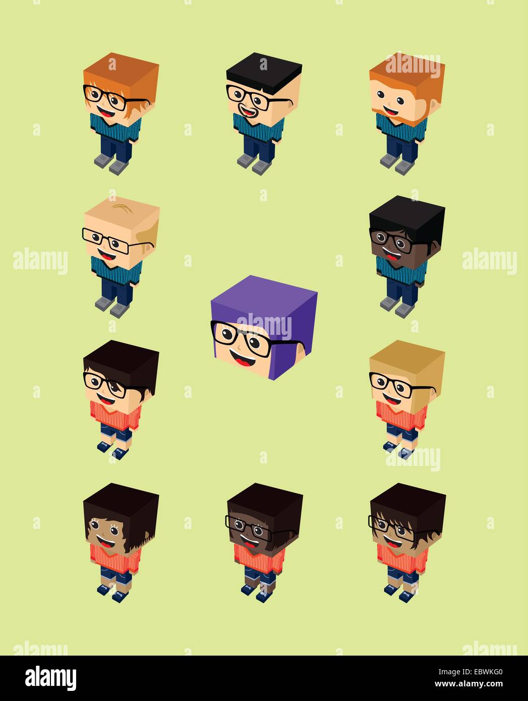 cartoon character art Stock Vector Image & Art - Alamy