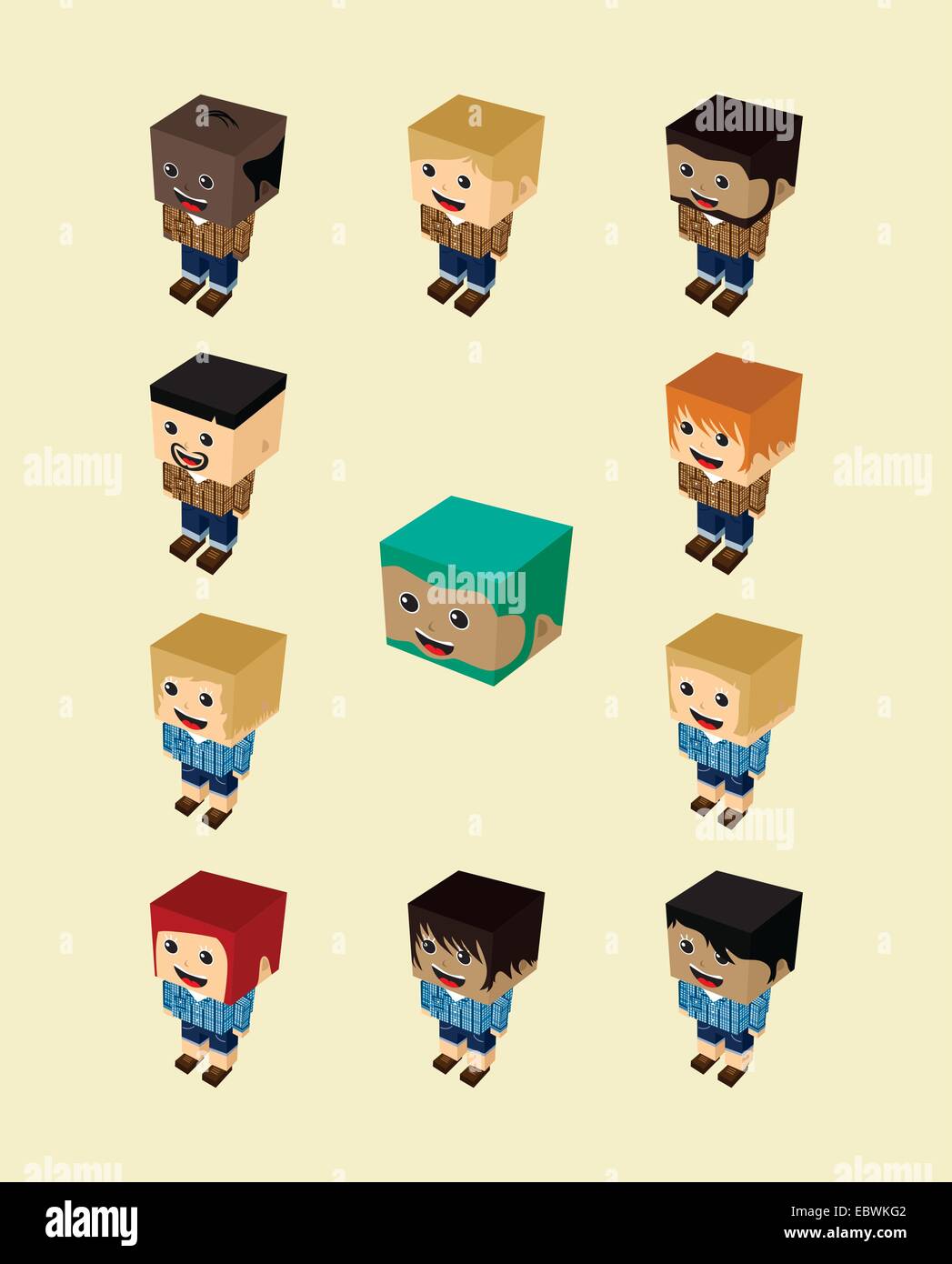 cartoon character art Stock Vector Image & Art - Alamy