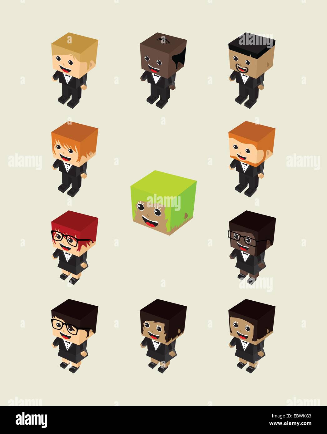 cartoon character art Stock Vector Image & Art - Alamy