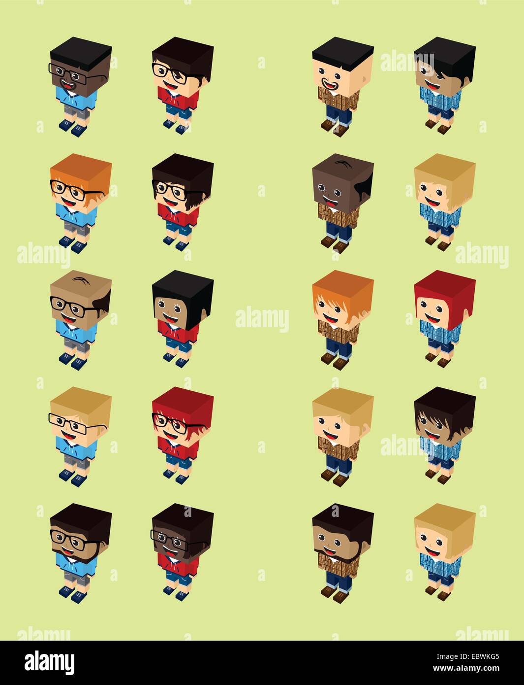 cartoon character art Stock Vector Image & Art - Alamy