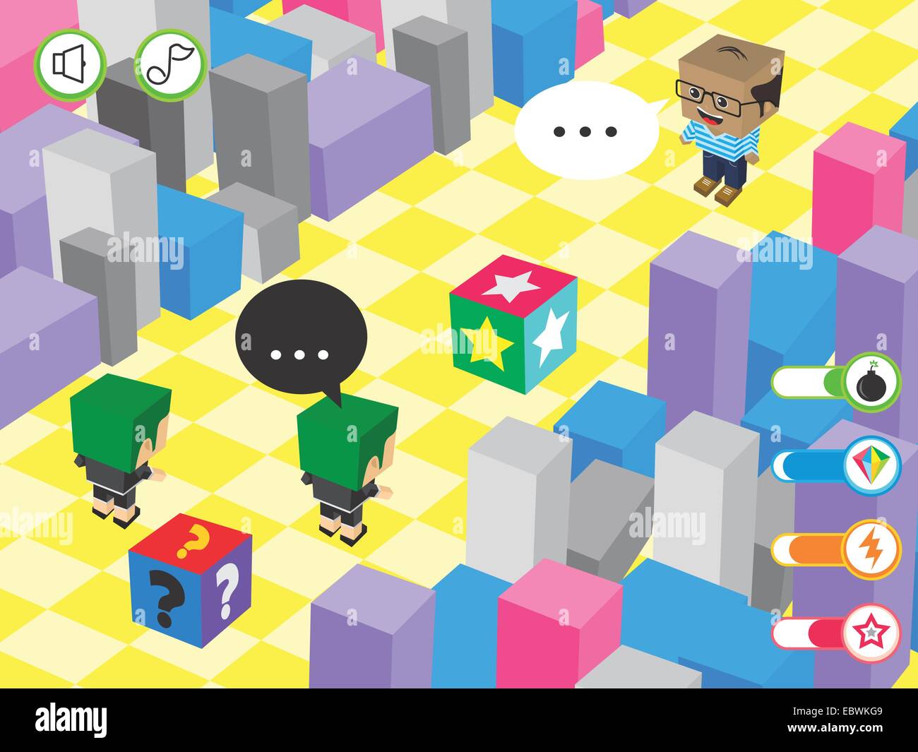 cartoon theme game asset Stock Vector Image & Art - Alamy