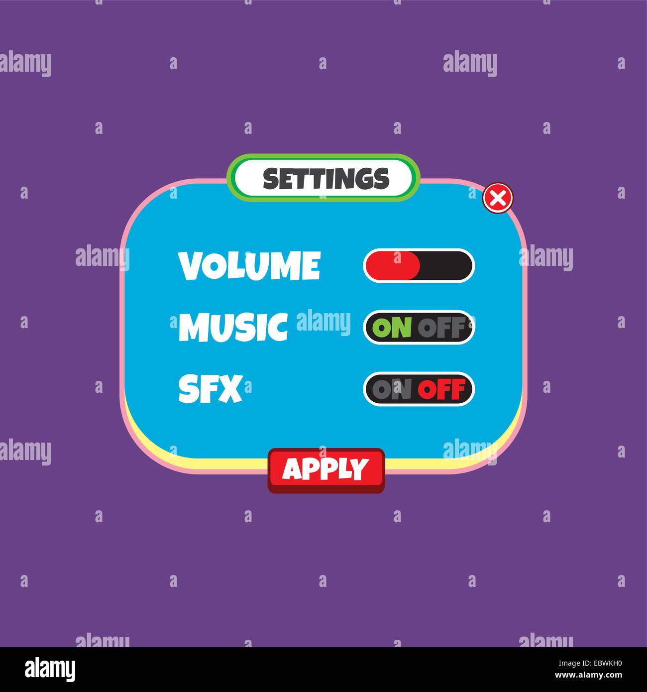 cartoon theme game asset Stock Vector Image & Art - Alamy