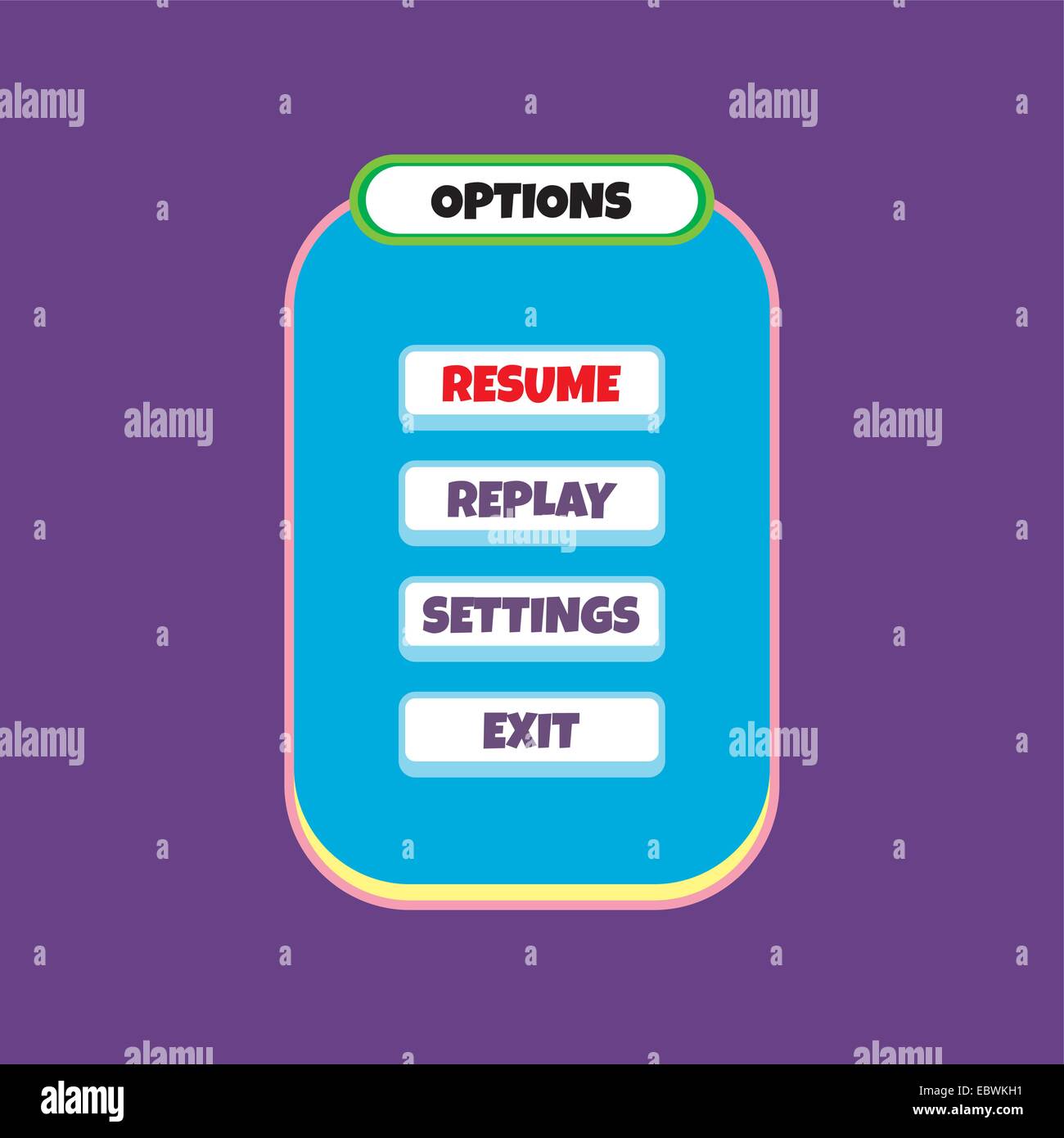 cartoon theme game asset Stock Vector Image & Art - Alamy