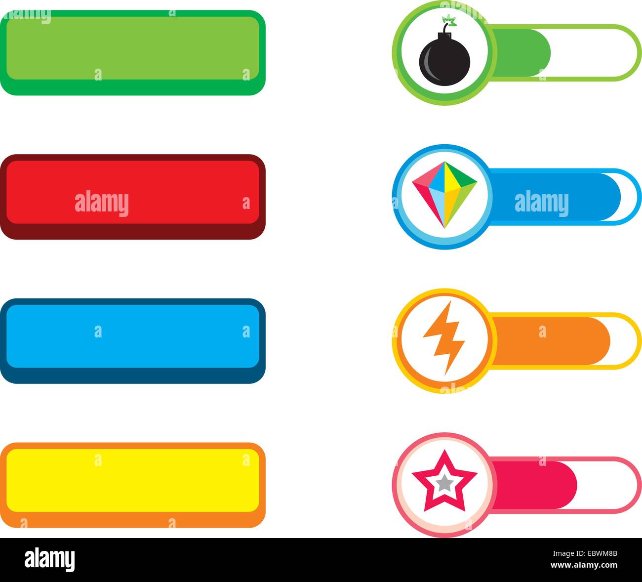 cartoon theme game asset Stock Vector Image & Art - Alamy