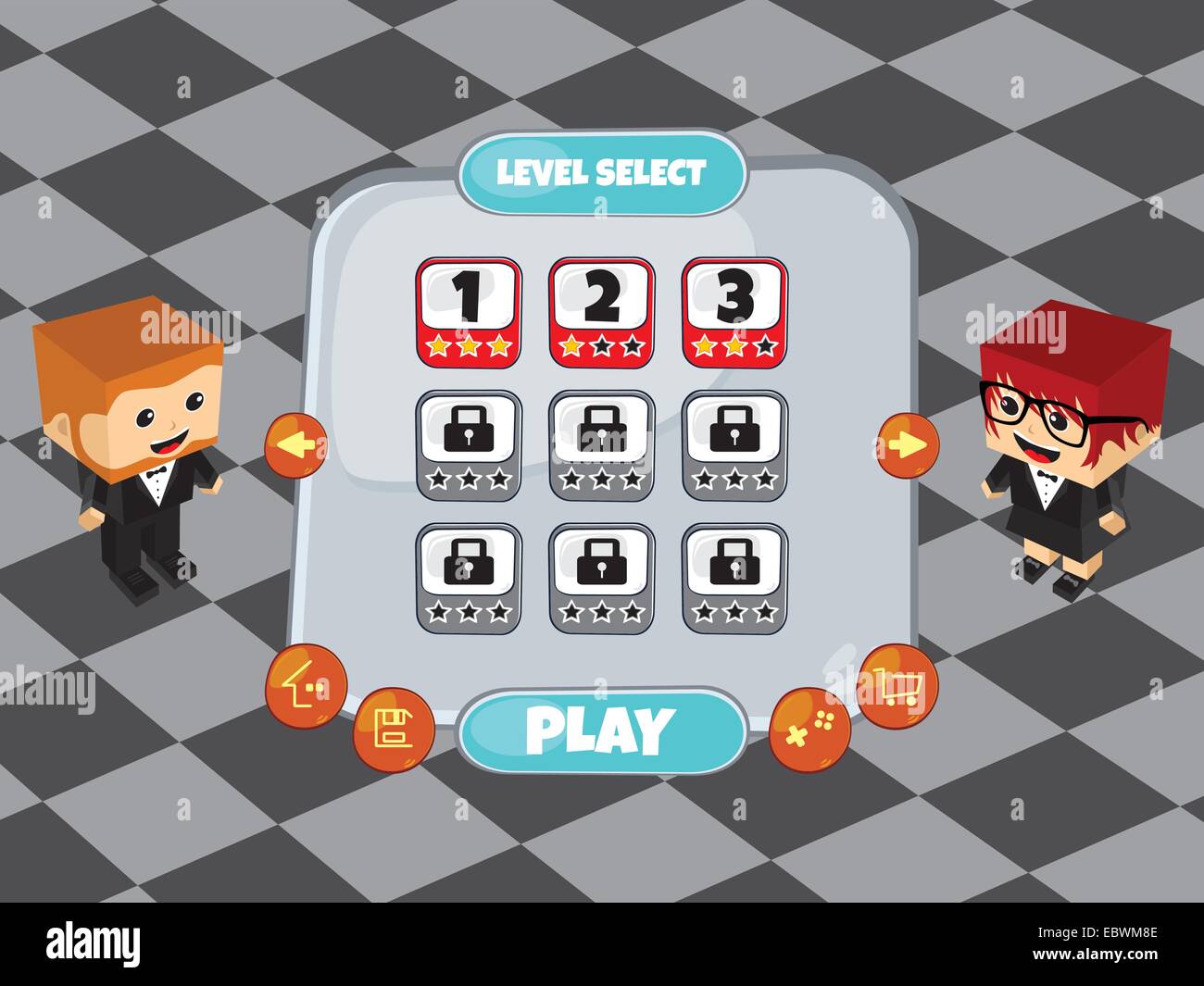 cartoon theme game asset Stock Vector Image & Art - Alamy