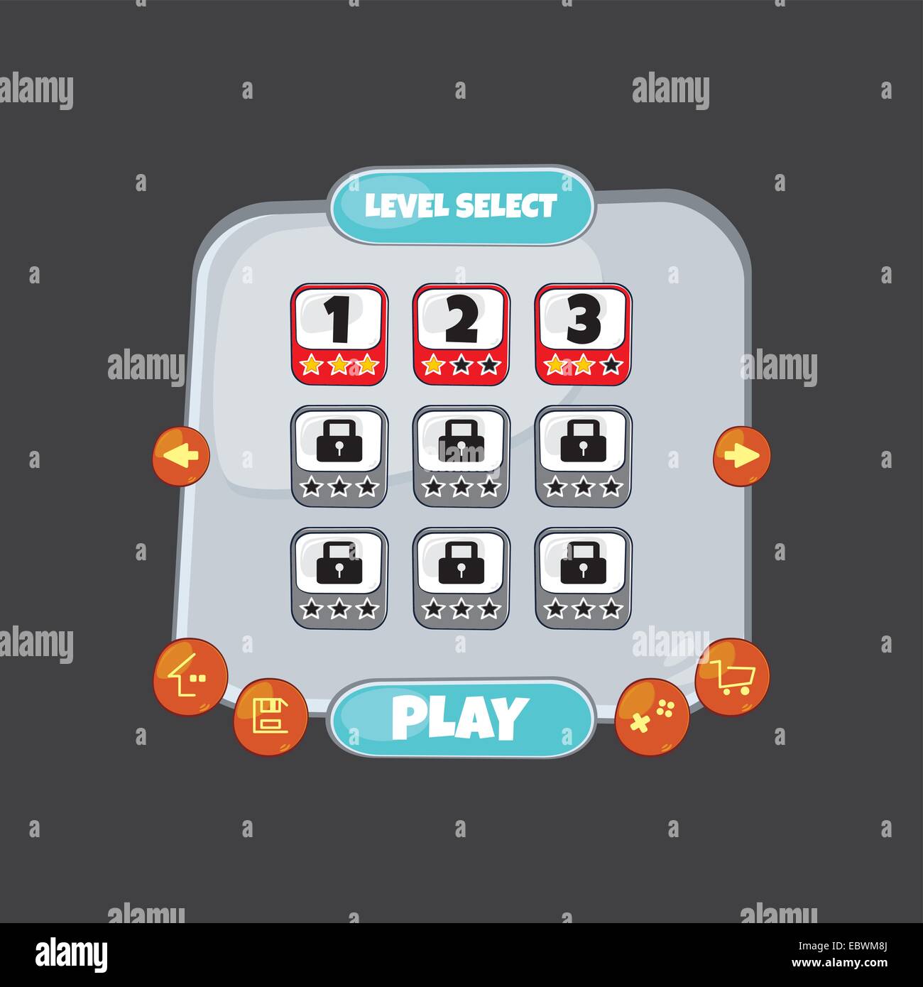 cartoon theme game asset Stock Vector Image & Art - Alamy