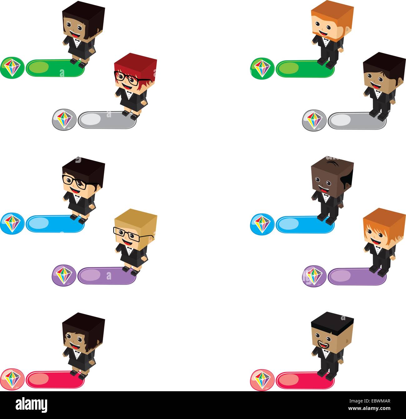 cartoon character art Stock Vector Image & Art - Alamy