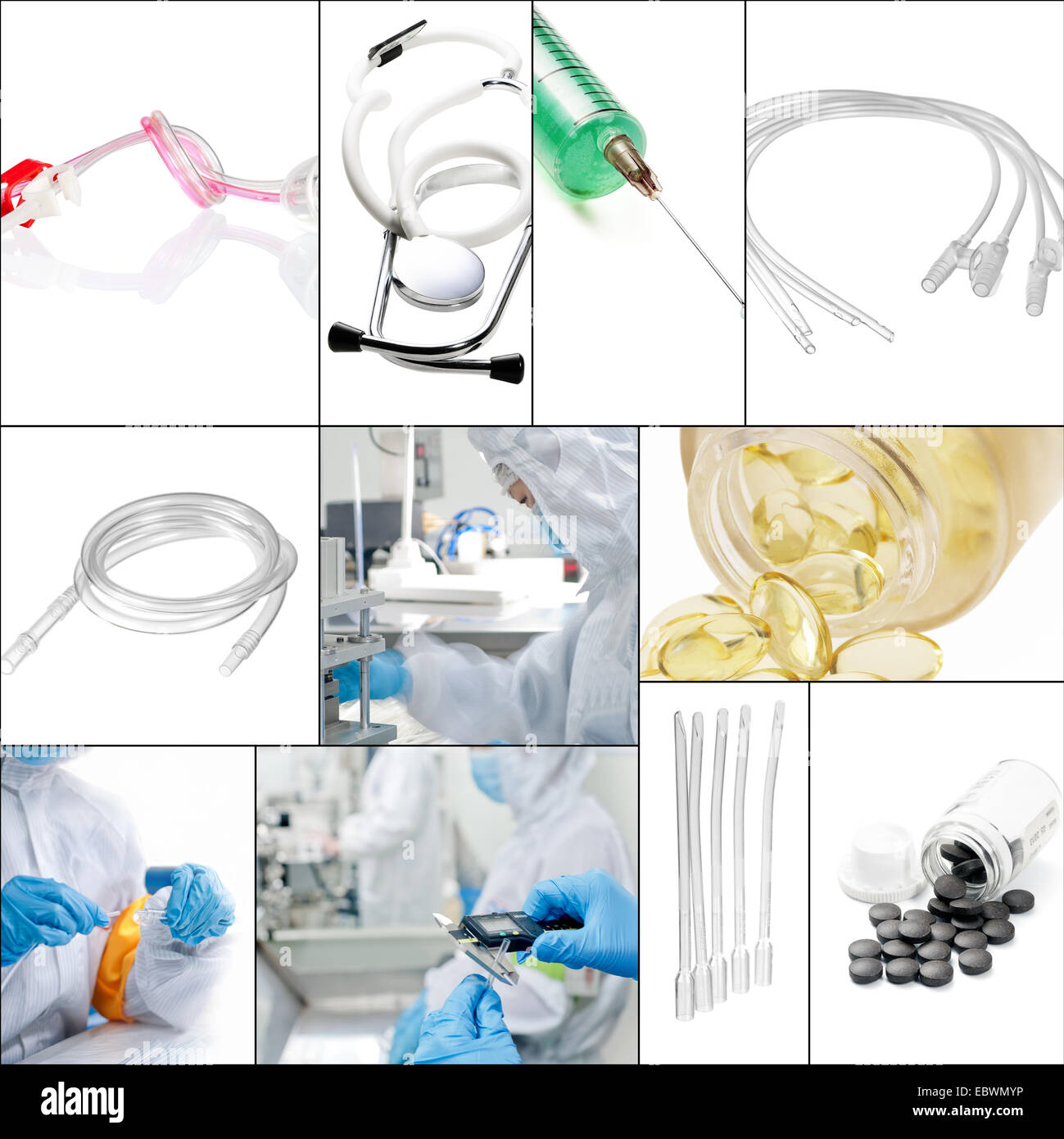 Medical collage composition mosaic nested on white frame Stock Photo ...