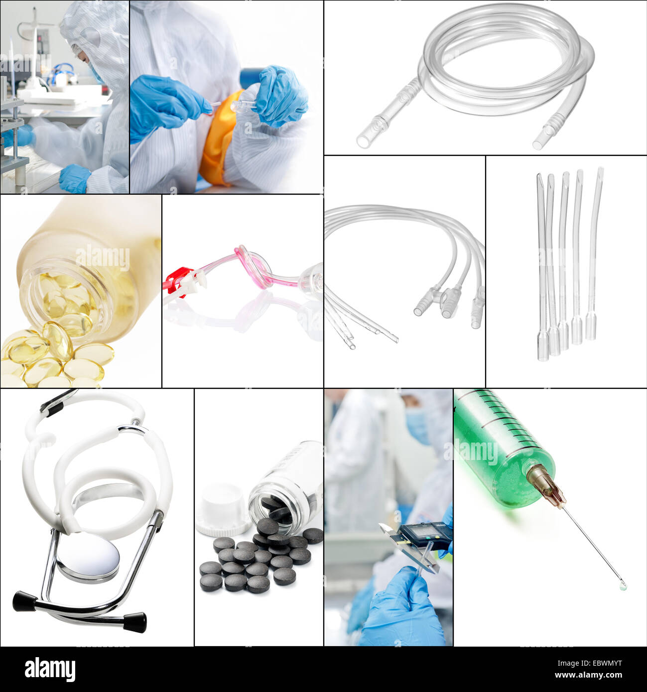 Medical collage composition mosaic nested on white frame Stock Photo ...