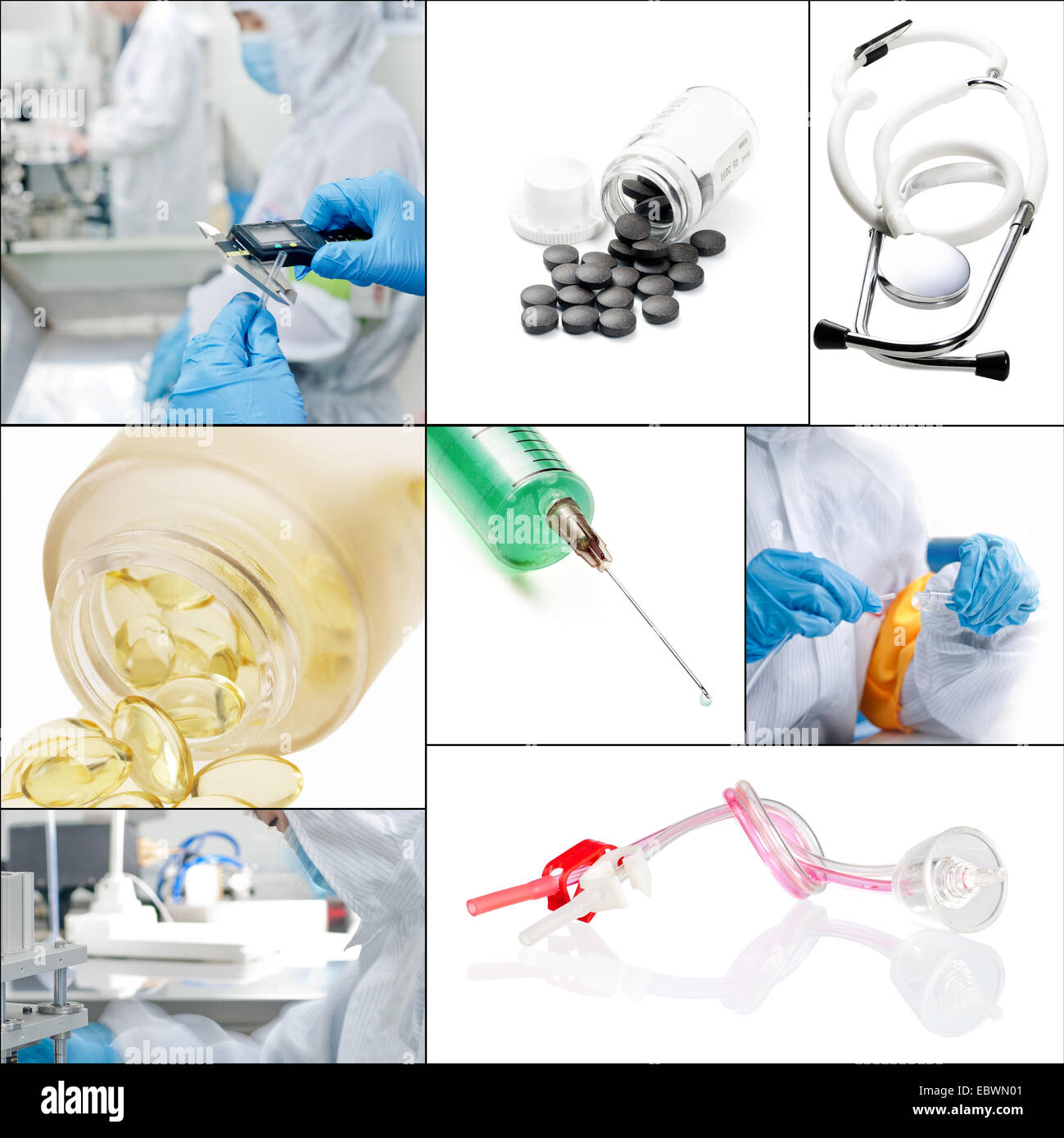 Medical collage composition mosaic nested on white frame Stock Photo ...