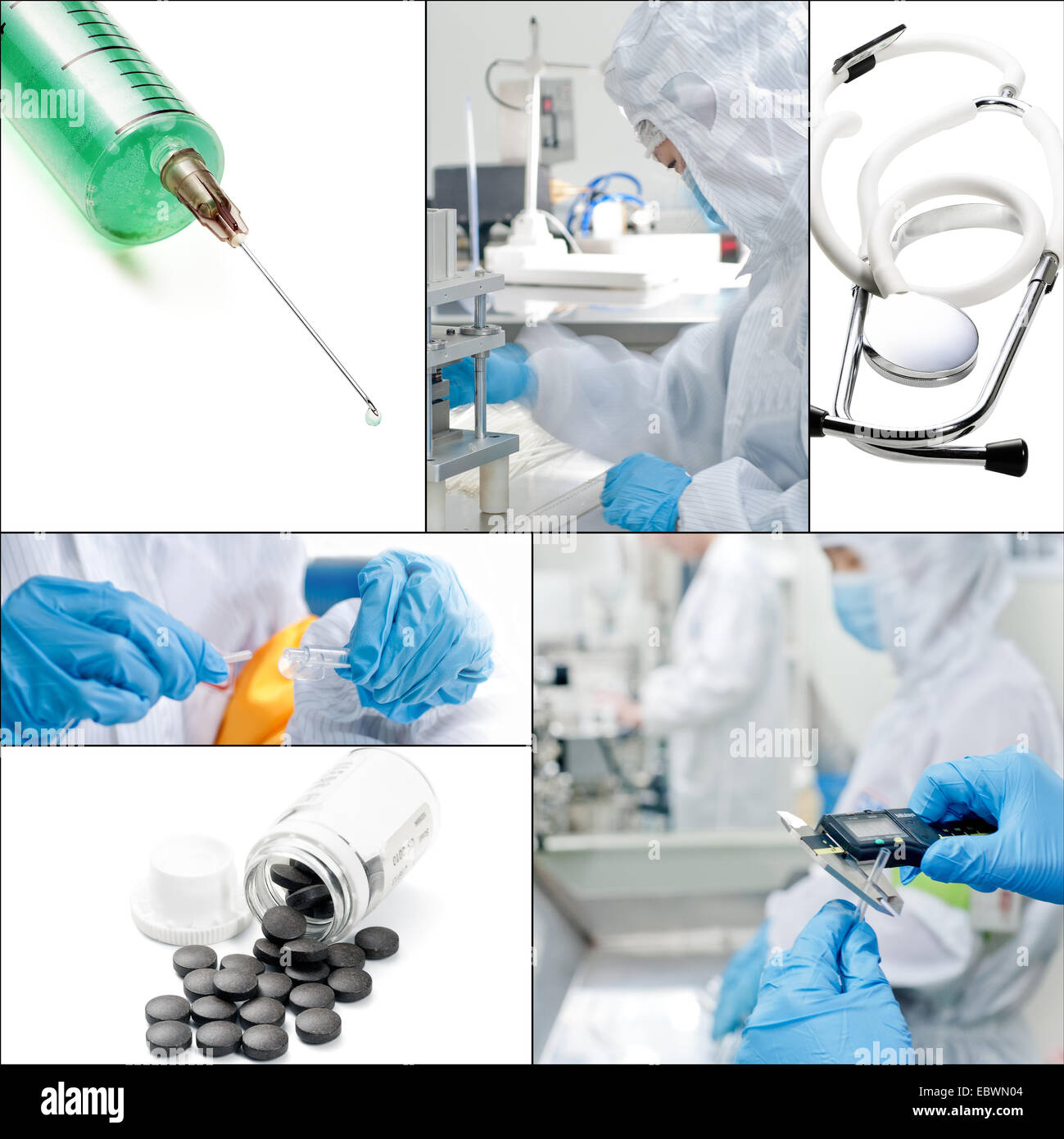 Medical collage composition mosaic nested on white frame Stock Photo ...