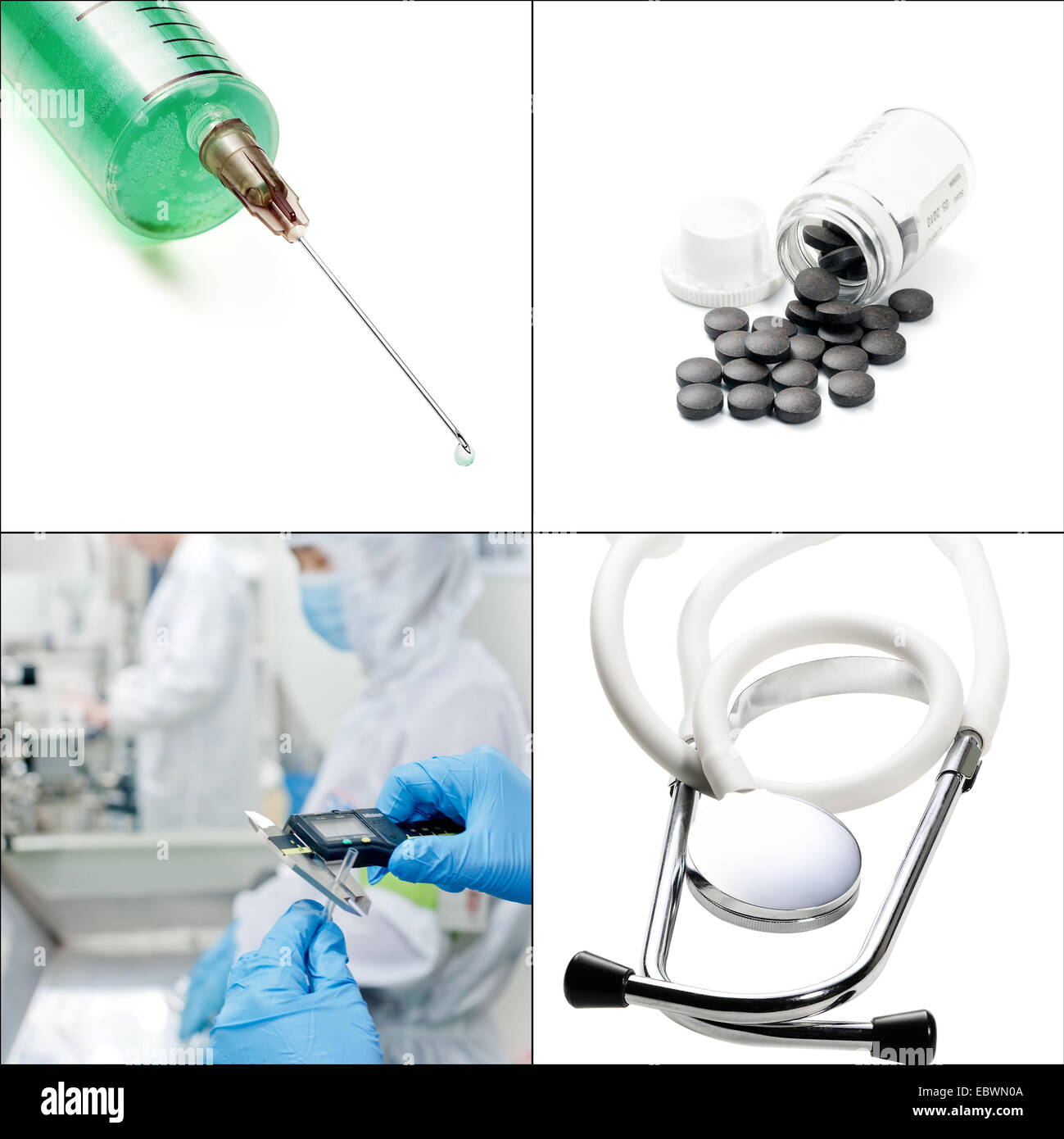 Medical collage composition mosaic nested on white frame Stock Photo ...