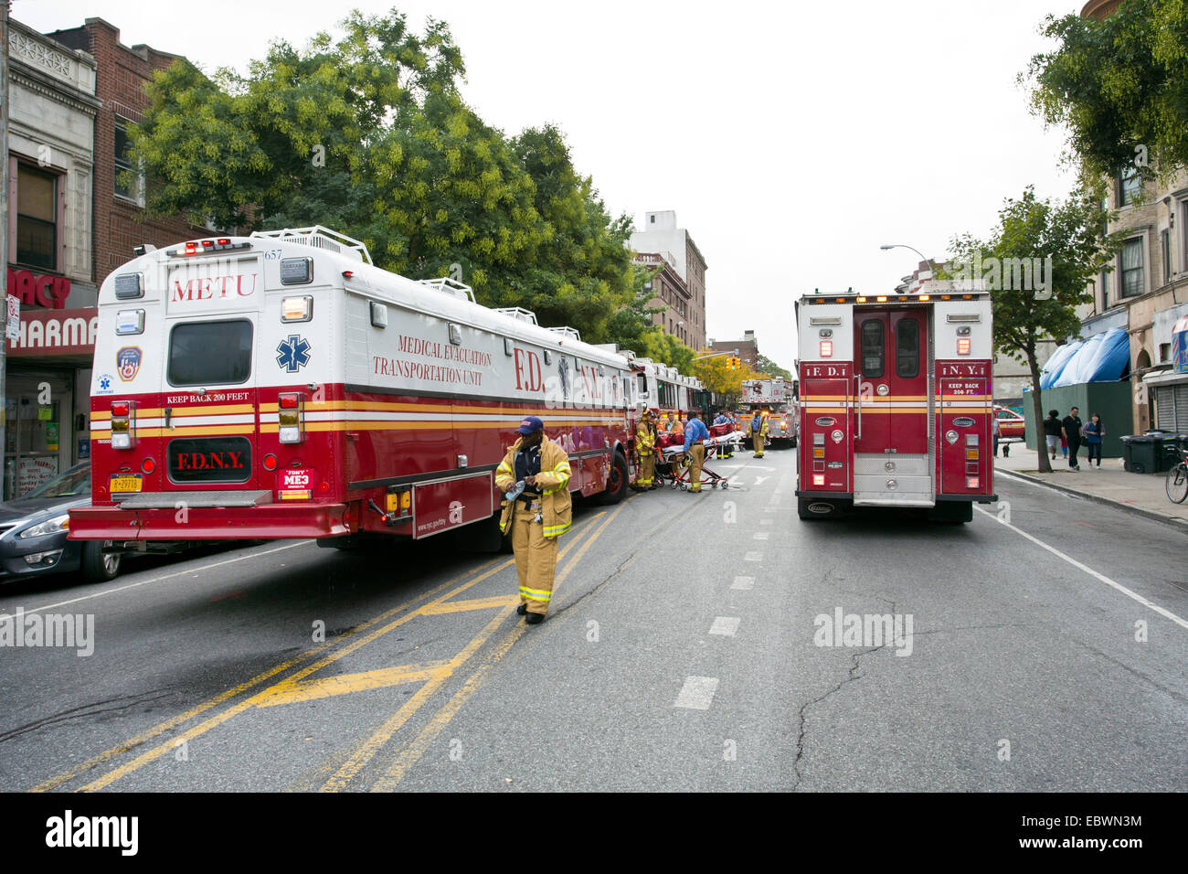 Medical Evacuation Transportation Unit, FDNY EMS, Oct. 15, 2014 Stock ...
