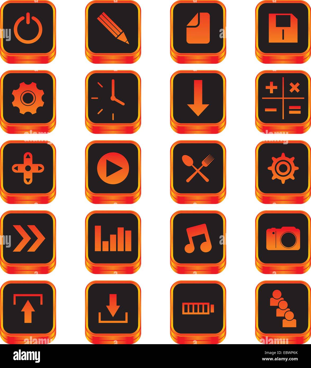 icon button theme Stock Vector Image & Art - Alamy