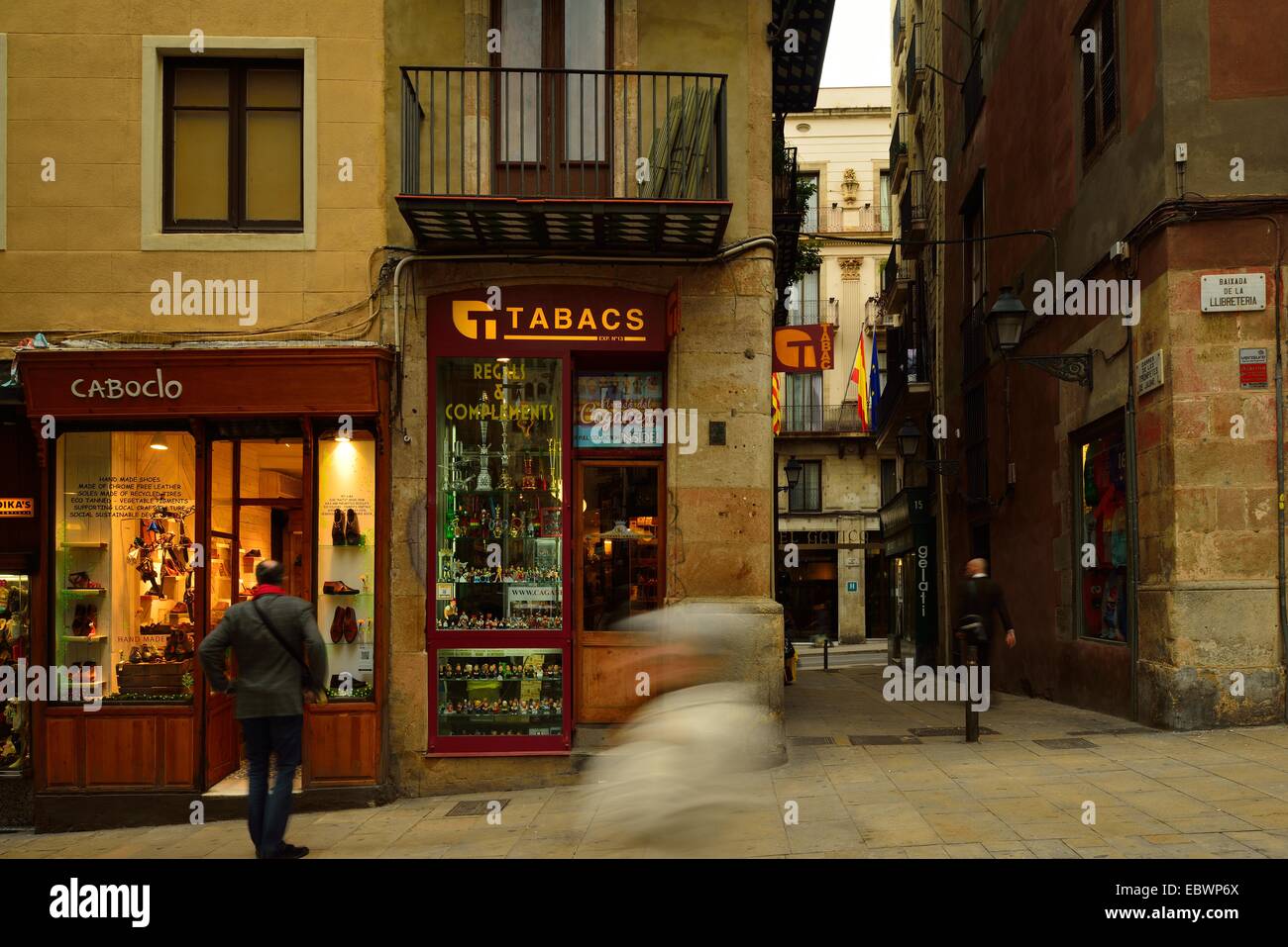 Street scene, Barcelona, Catalonia, Spain Stock Photo - Alamy