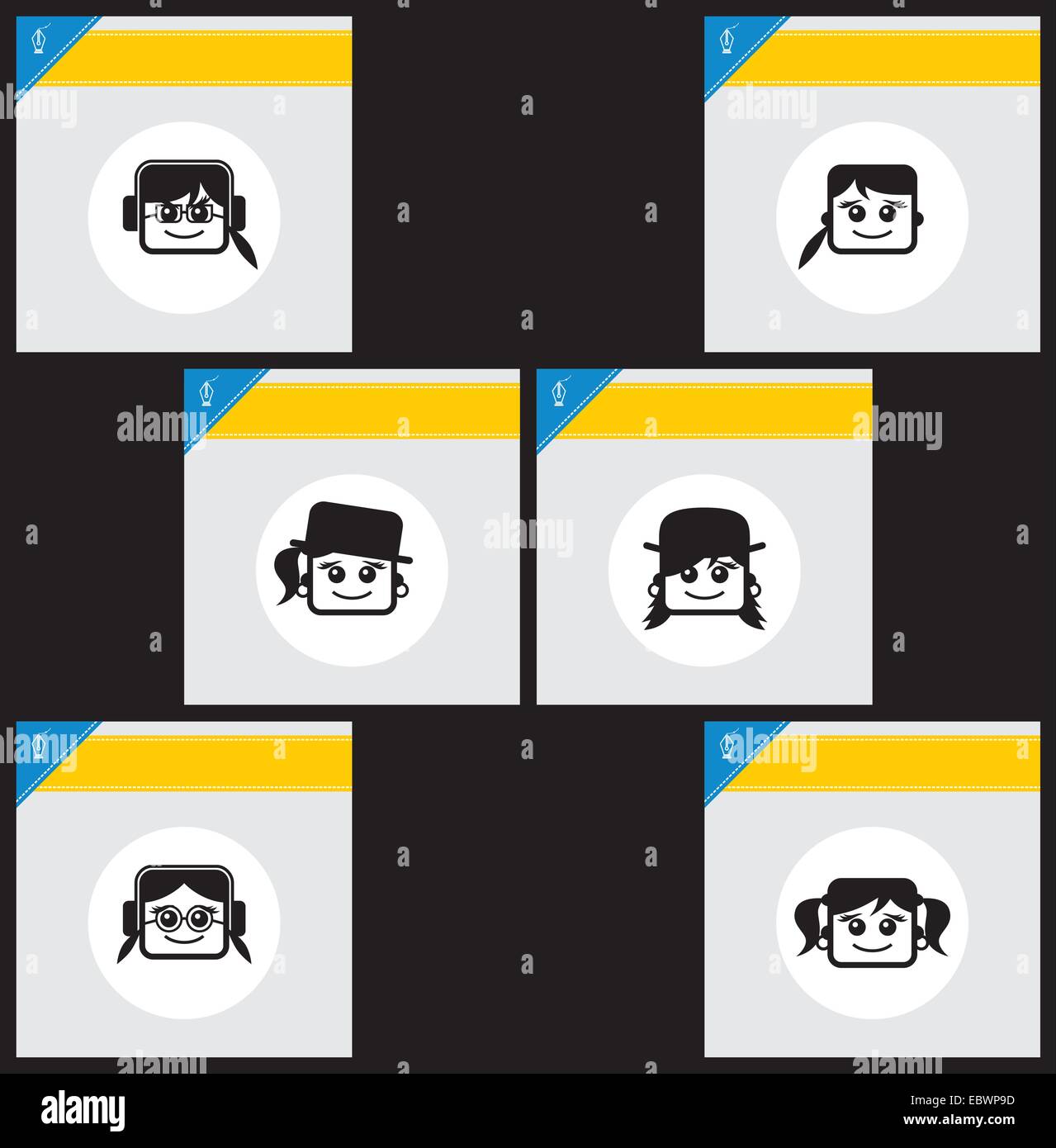 avatar portrait picture Stock Vector Image & Art - Alamy