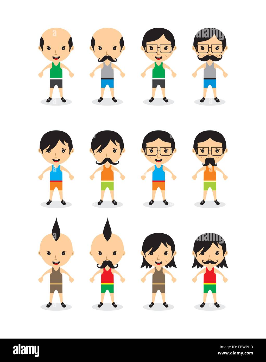 cartoon character art Stock Vector Image & Art - Alamy