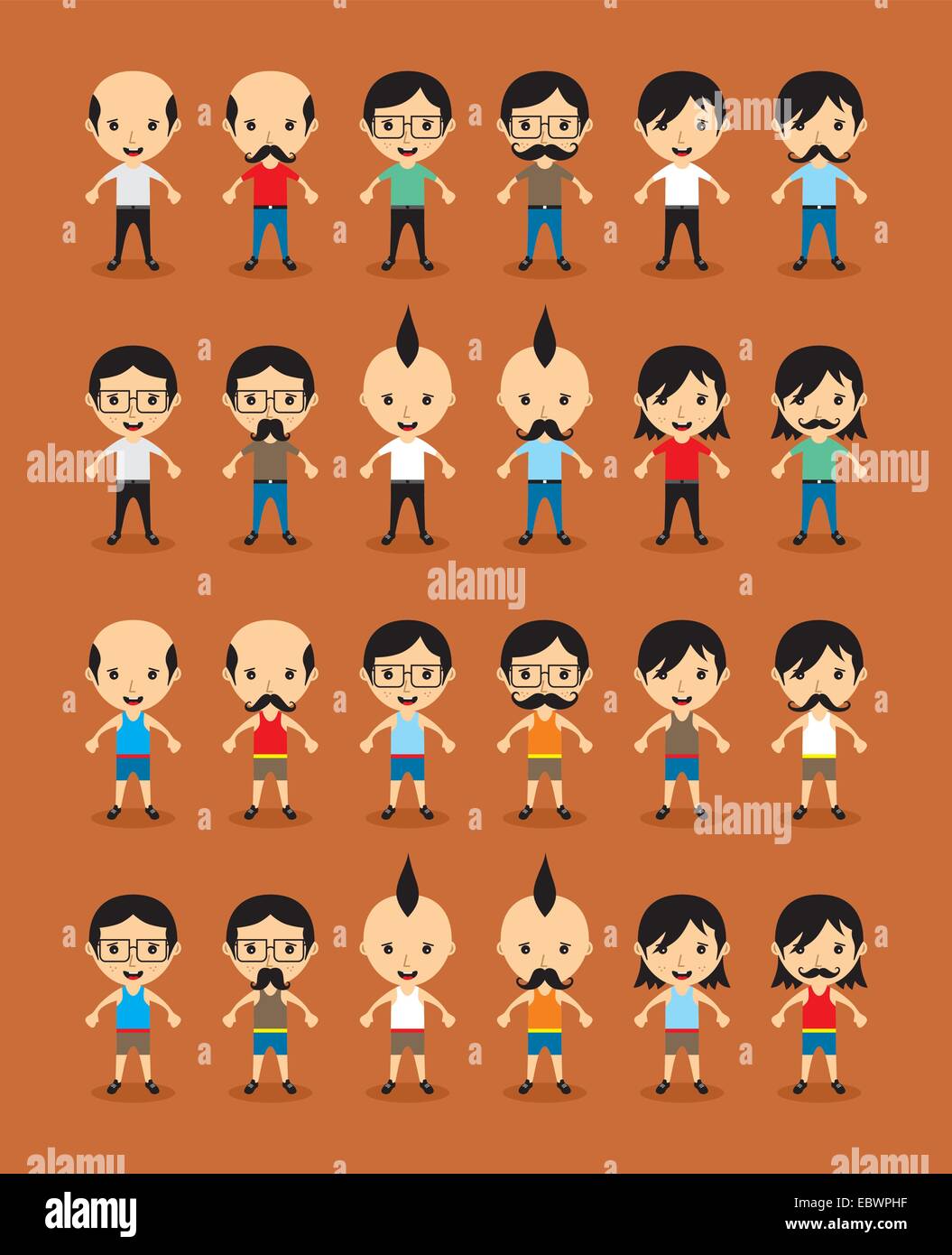 cartoon character art Stock Vector Image & Art - Alamy