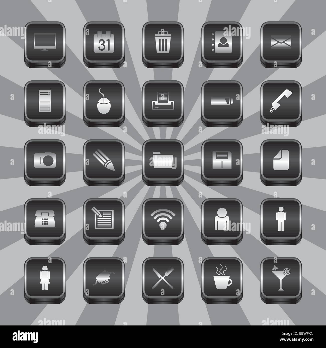 icon button theme Stock Vector Image & Art - Alamy