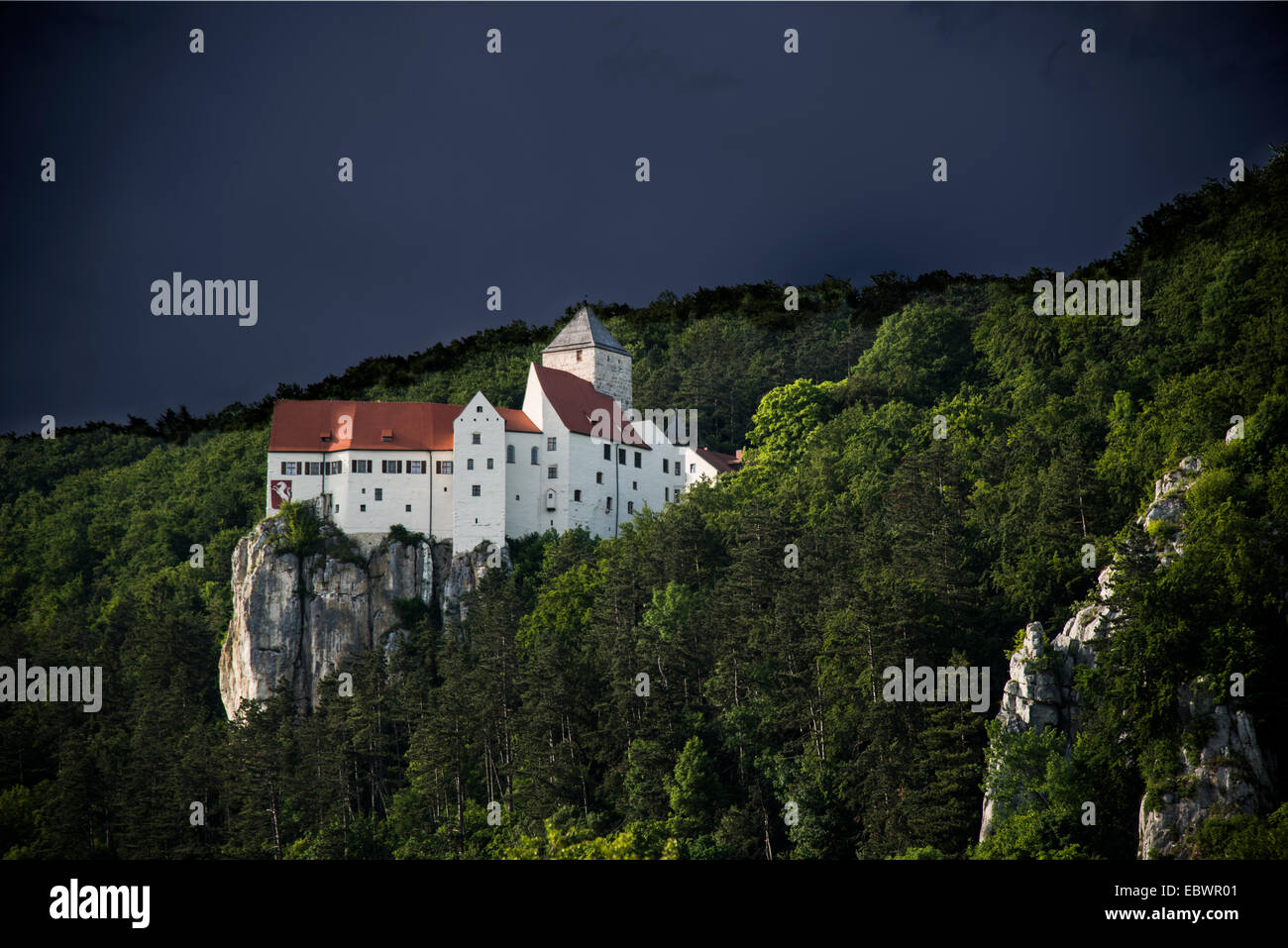 Prunn Castle, Prunn, Riedenburg, Lower Bavaria, Bavaria, Germany Stock ...
