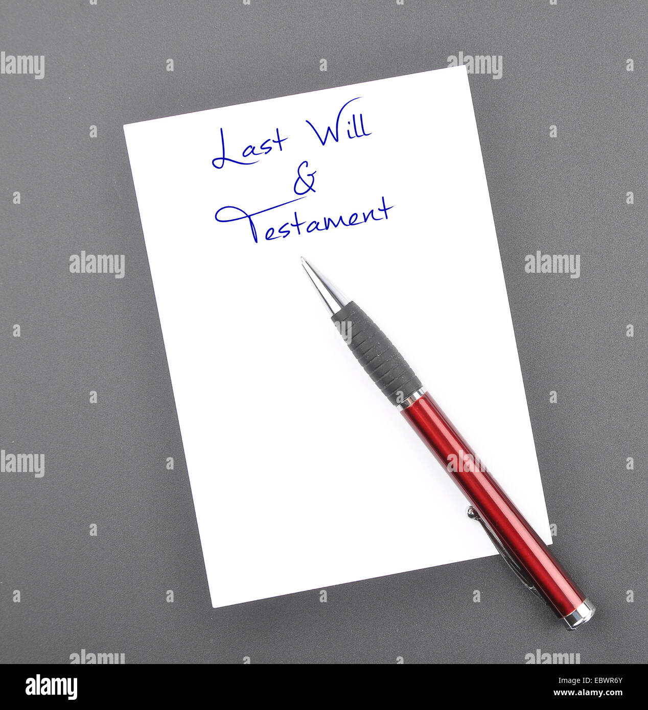 Last will and testament black hi-res stock photography and images - Alamy