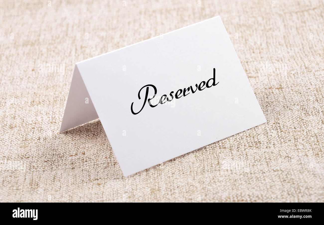 Place card hi-res stock photography and images - Alamy