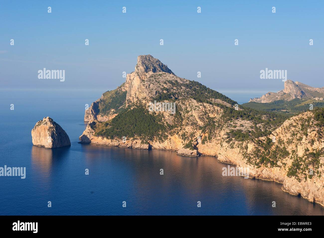 Cap Formentor, seen from Mirador des Colomer, Cap Formentor, Majorca ...