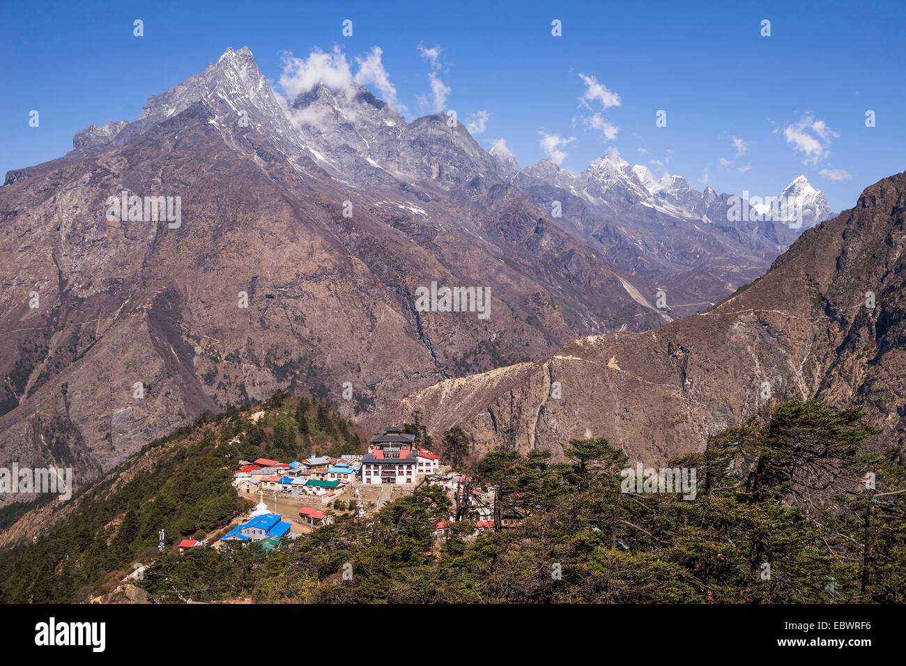 Tengboche monastery, Khumbu, Solukhumbu District, Everest Region, Nepal ...