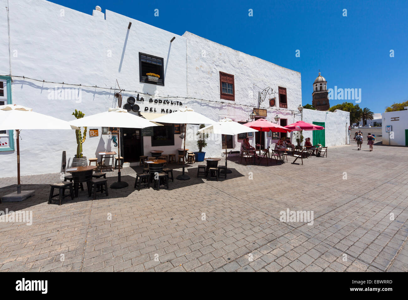 Old town, Plaza Teguise, Teguise, Lanzarote, Canary Islands, Spain ...