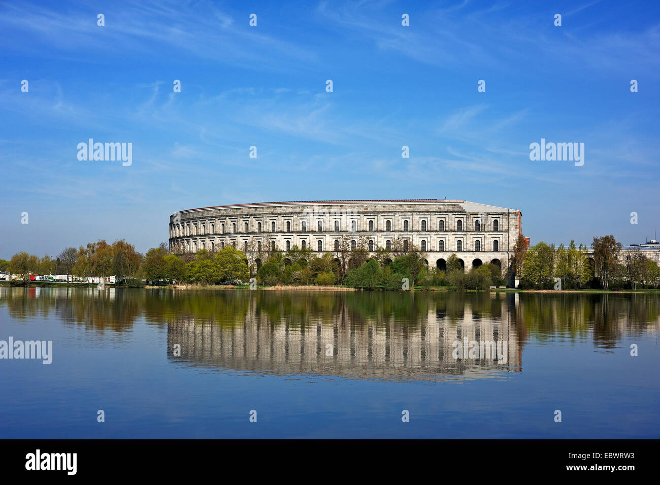 Complete view of the former unfinished Congress Hall of the NSDAP 1933 ...