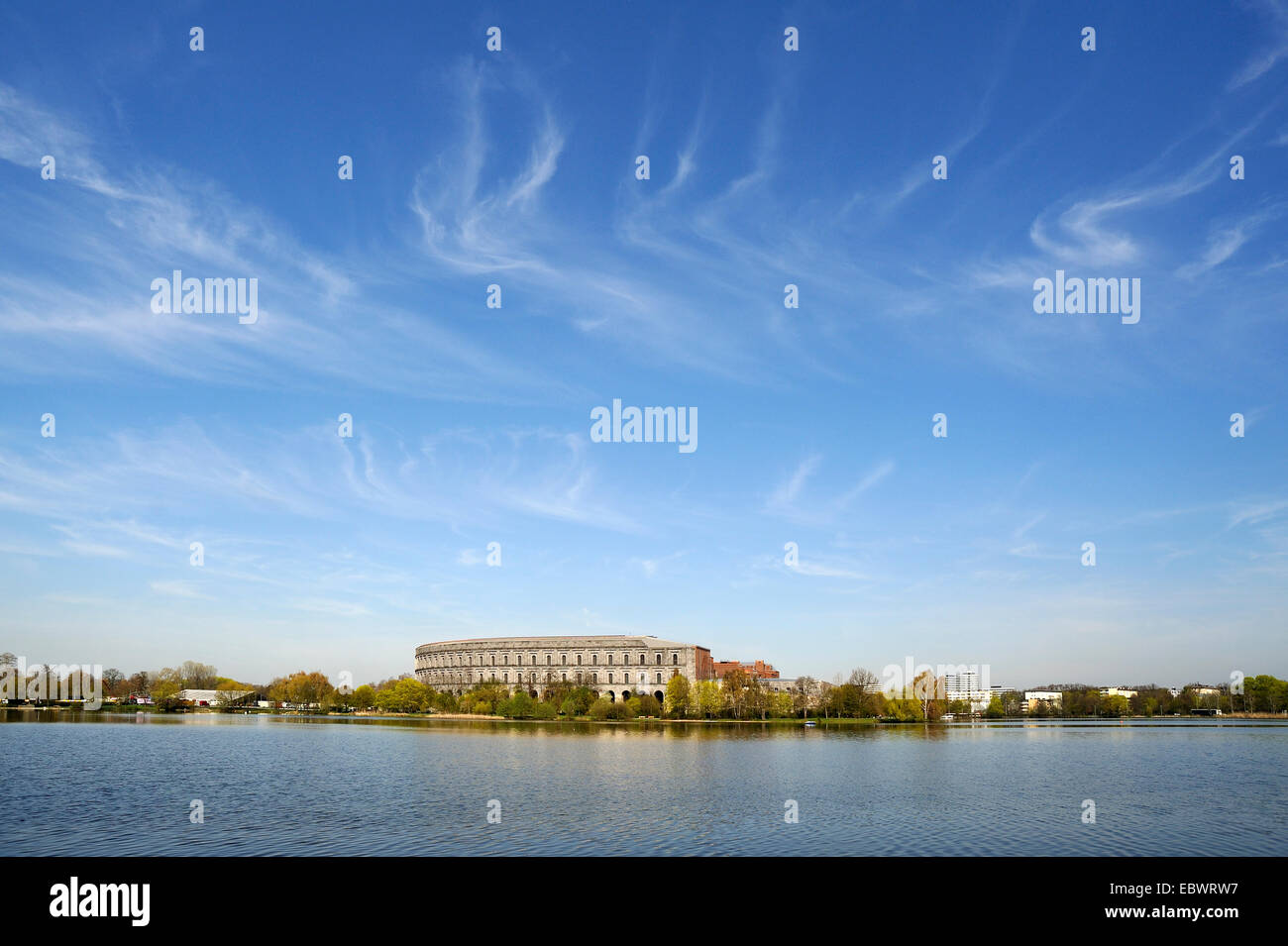Complete view of the former unfinished Congress Hall of the NSDAP 1933 ...