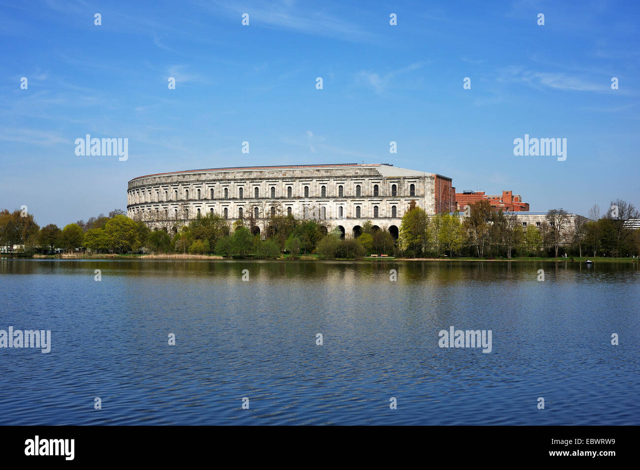 Complete view of the former unfinished Congress Hall of the NSDAP 1933 ...
