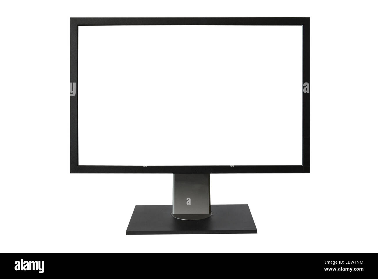 LCD monitor with empty screen isolated on white Stock Photo - Alamy