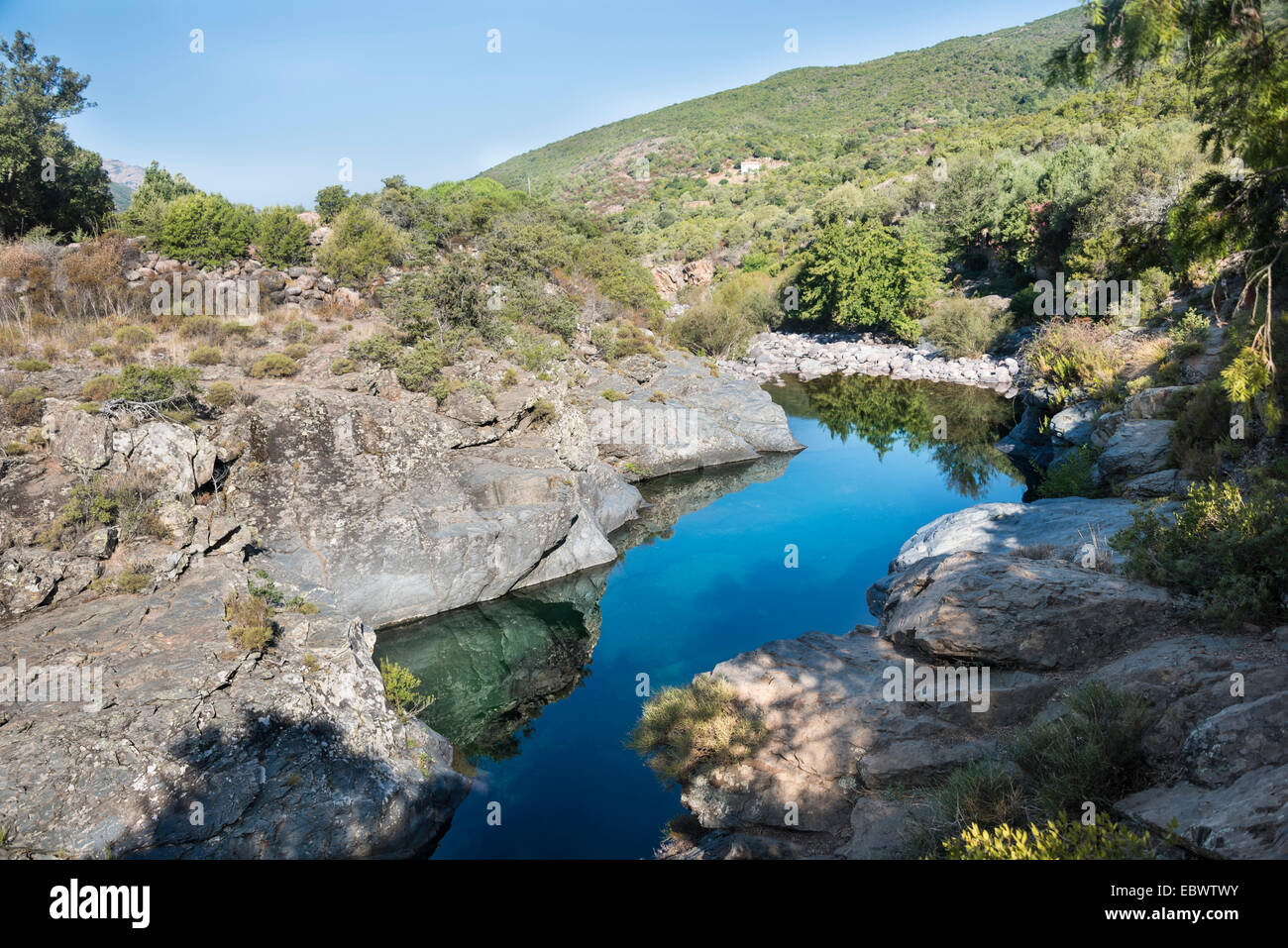 Fango river between rocks, Tuarelli, Fango valley, Vallée du Fango ...