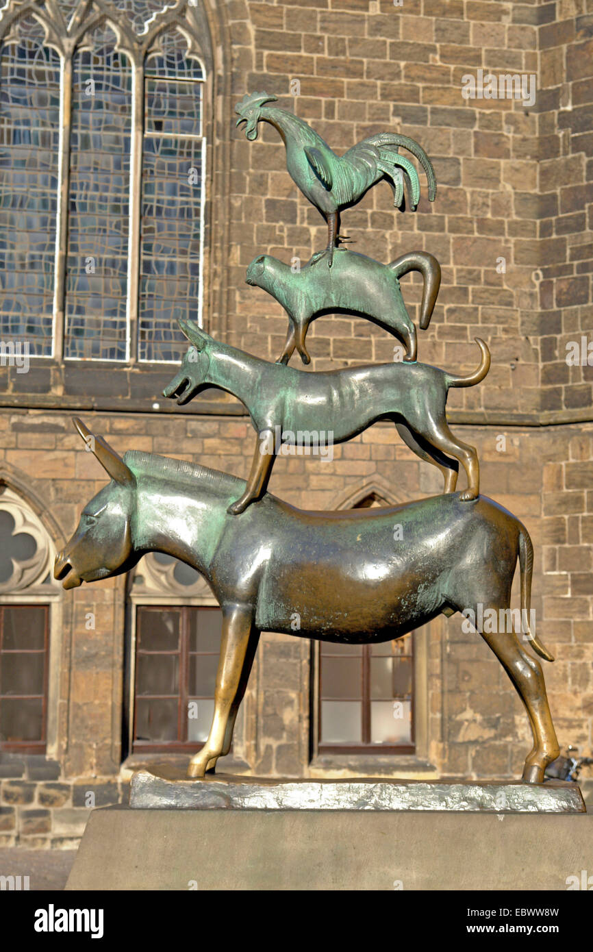 Bremen town musicians, Germany, Bremen Stock Photo - Alamy