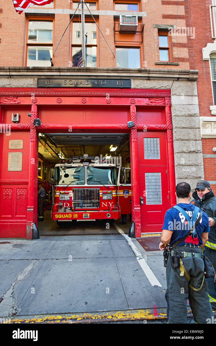 FDNY firehouse, New York City, NY, USA, Oct. 18, 2014 Stock Photo - Alamy