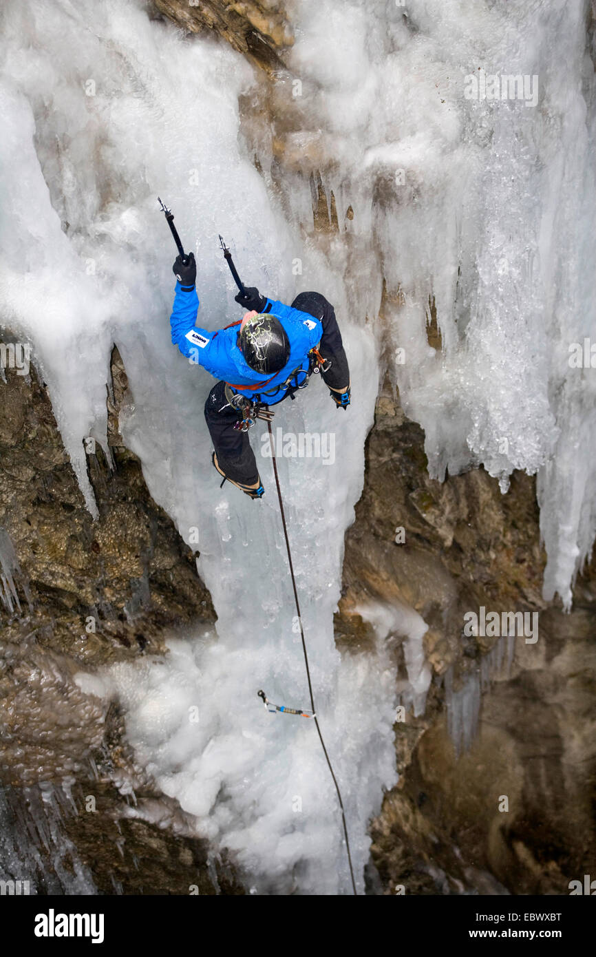 Ice climber at a wall hi-res stock photography and images - Alamy