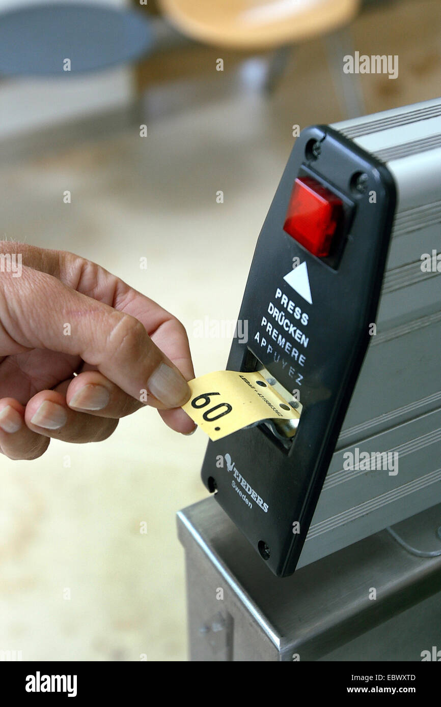 allocation of numbers, Austria Stock Photo - Alamy