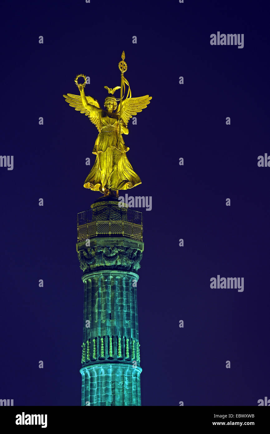 Victoria on the Berlin Victory Column at Grosser Stern in Berlin ...