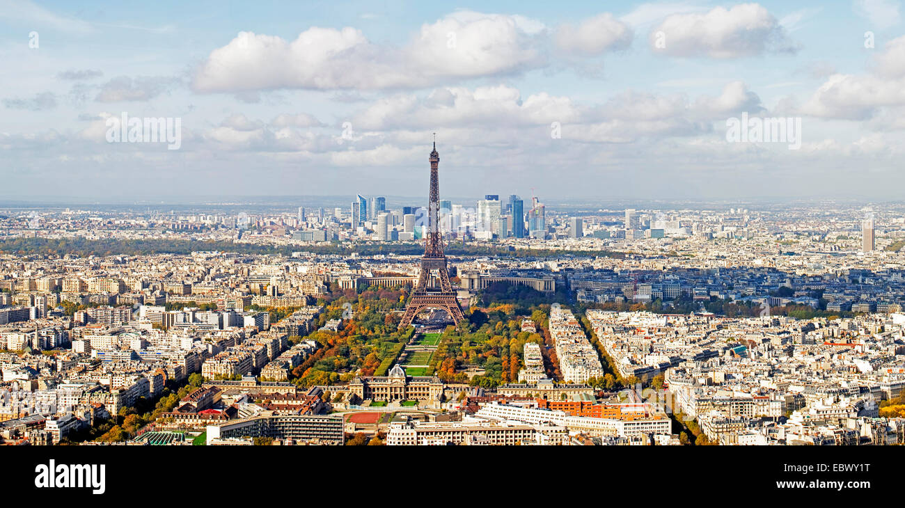 City view of paris with eiffel tower hi-res stock photography and ...