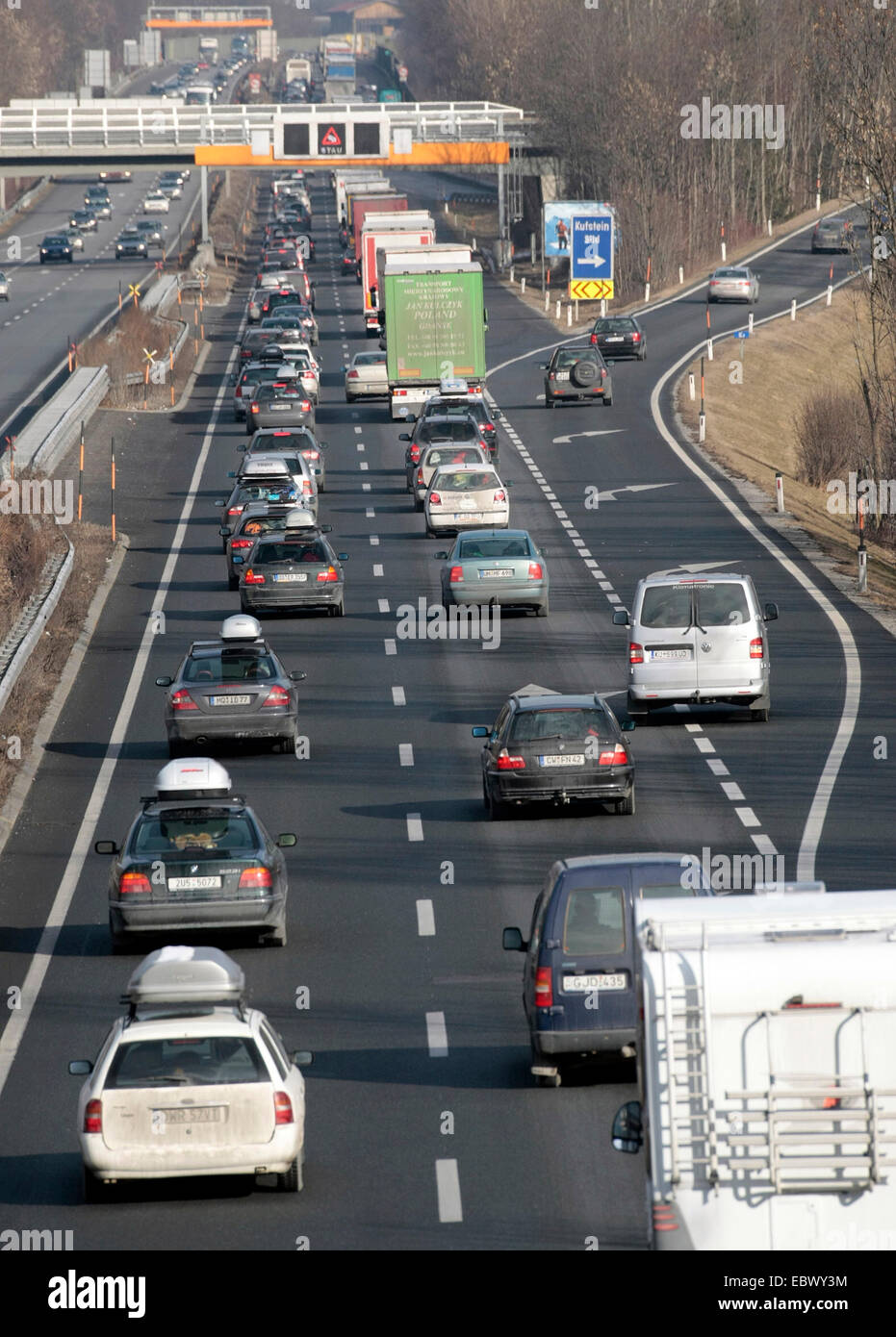 Slip road motorway traffic congestion hi-res stock photography and ...